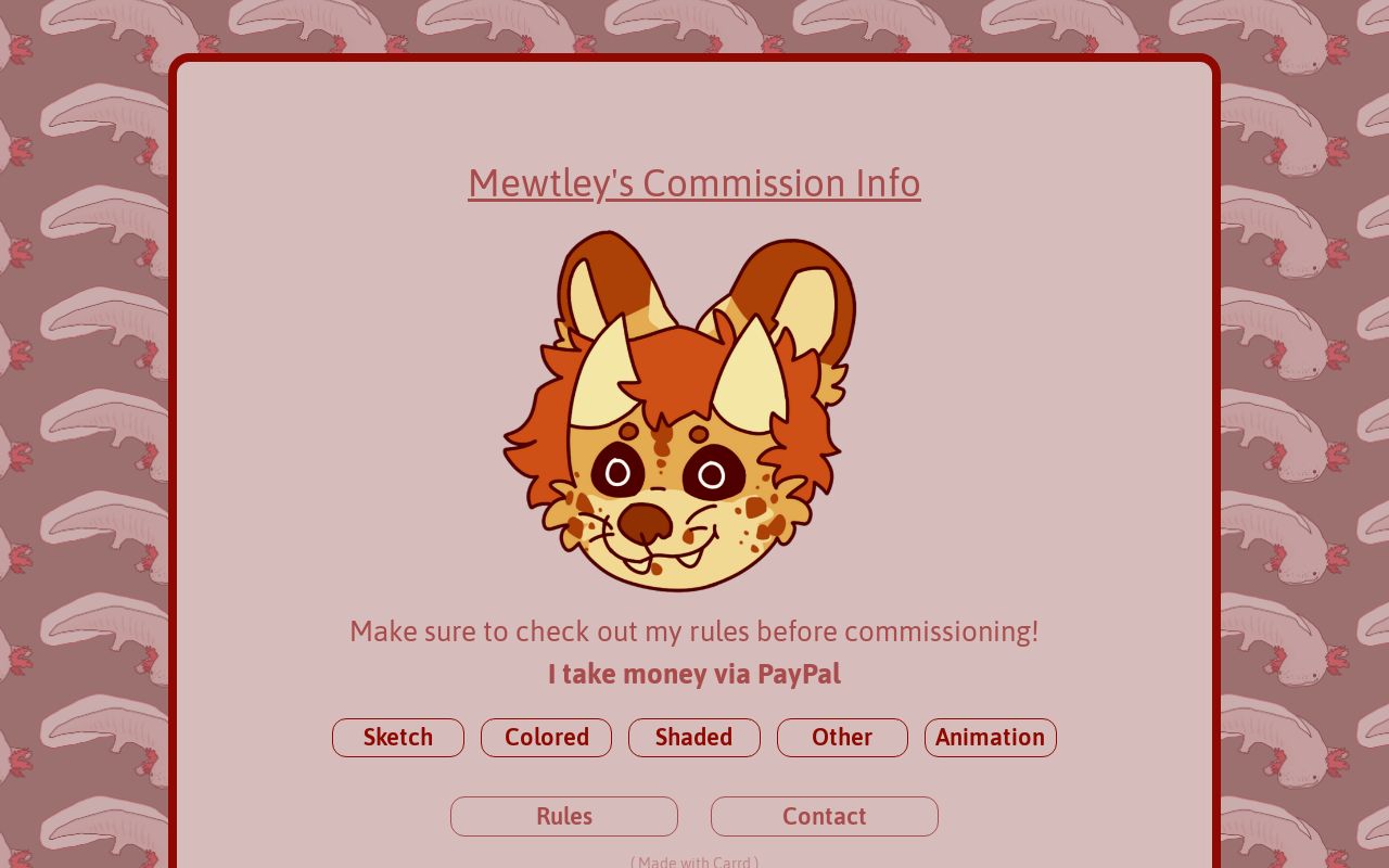 Mewtley Commissions
